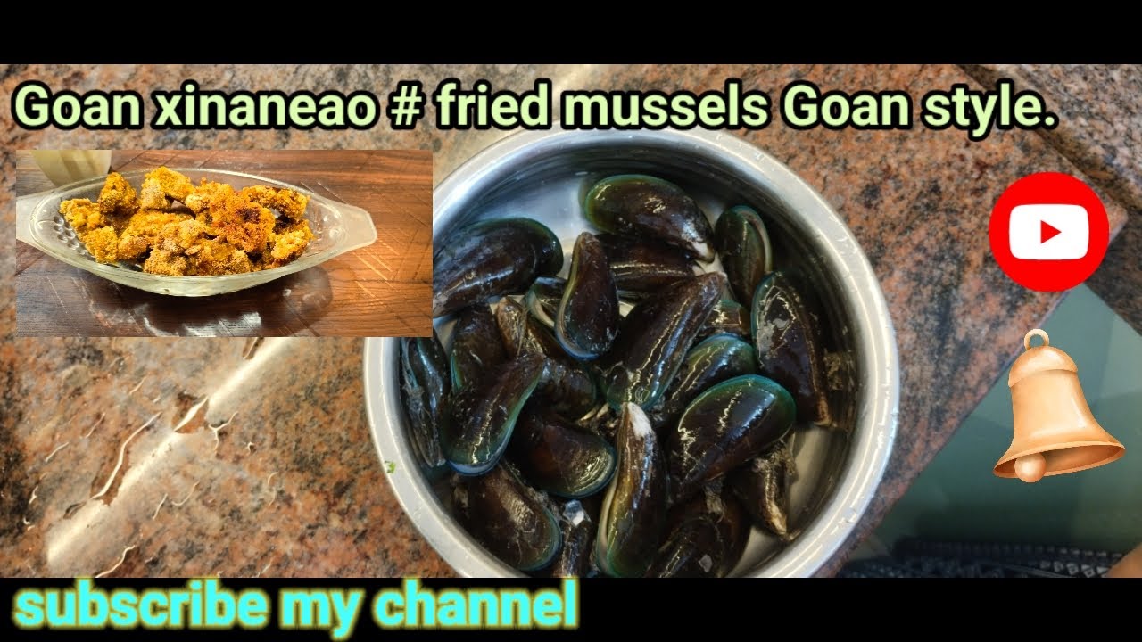How to clean mussels/xinaneo rava fry ## mussels crisp fry recipe #Goan ...