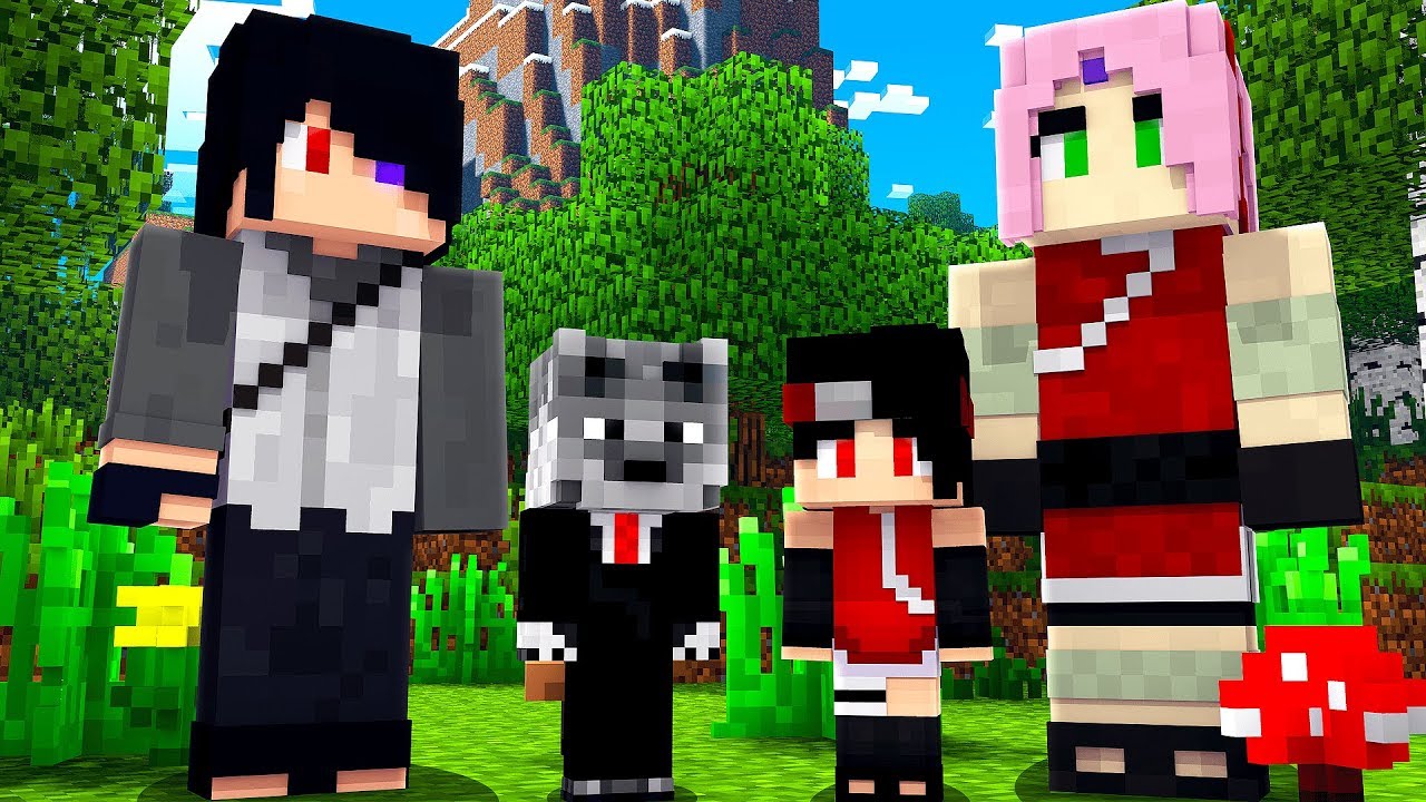 A FAMILIA DO SASUKE UCHIHA NO MINECRAFT ! - YouTube