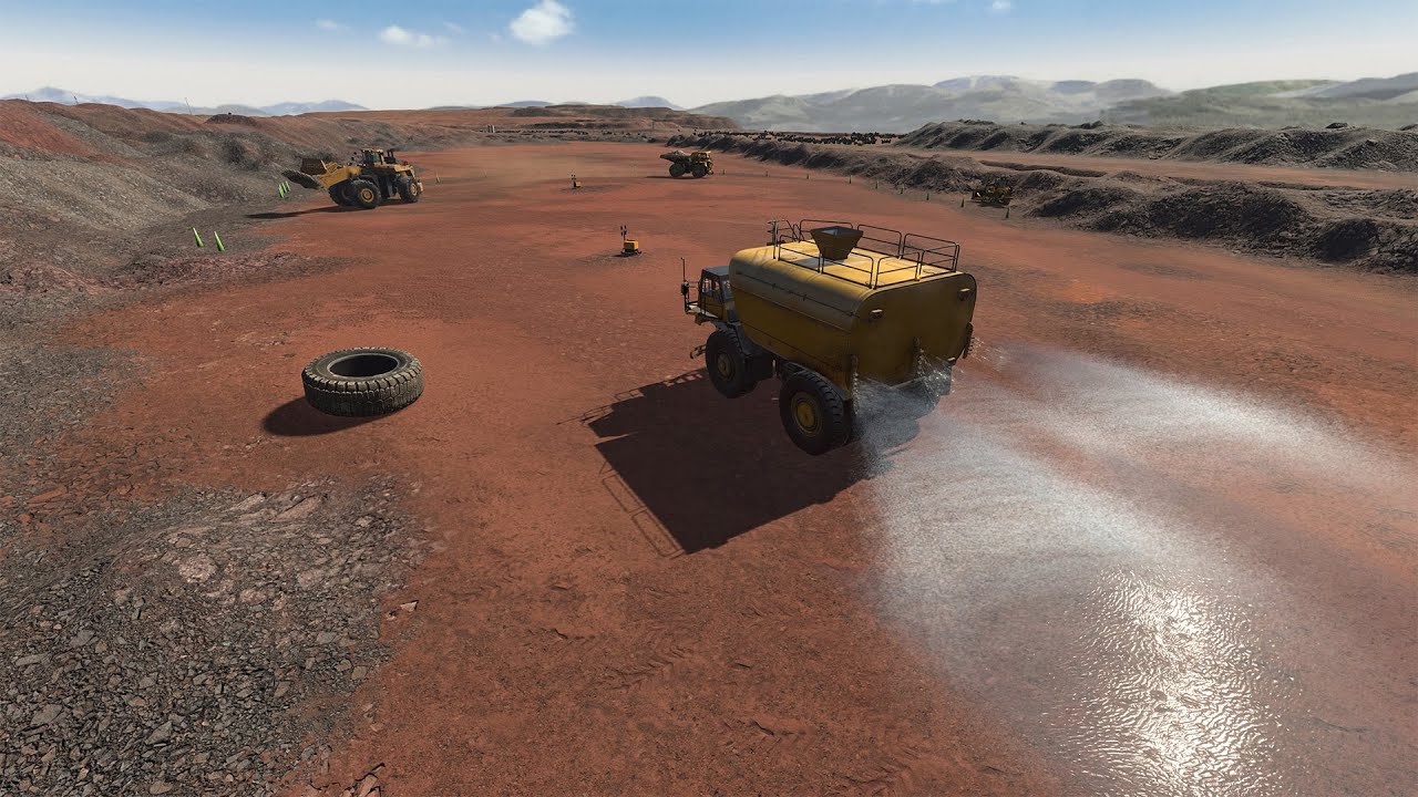 CYBERMINE Simulator for Komatsu HD785-7 Water Tanker Operators - YouTube