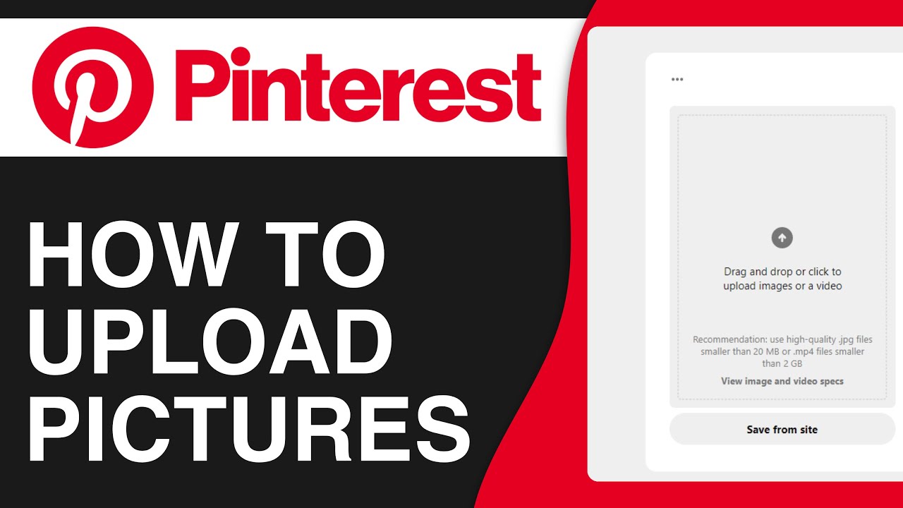 How To Upload Photos On Pinterest - Easy Tutorial - YouTube