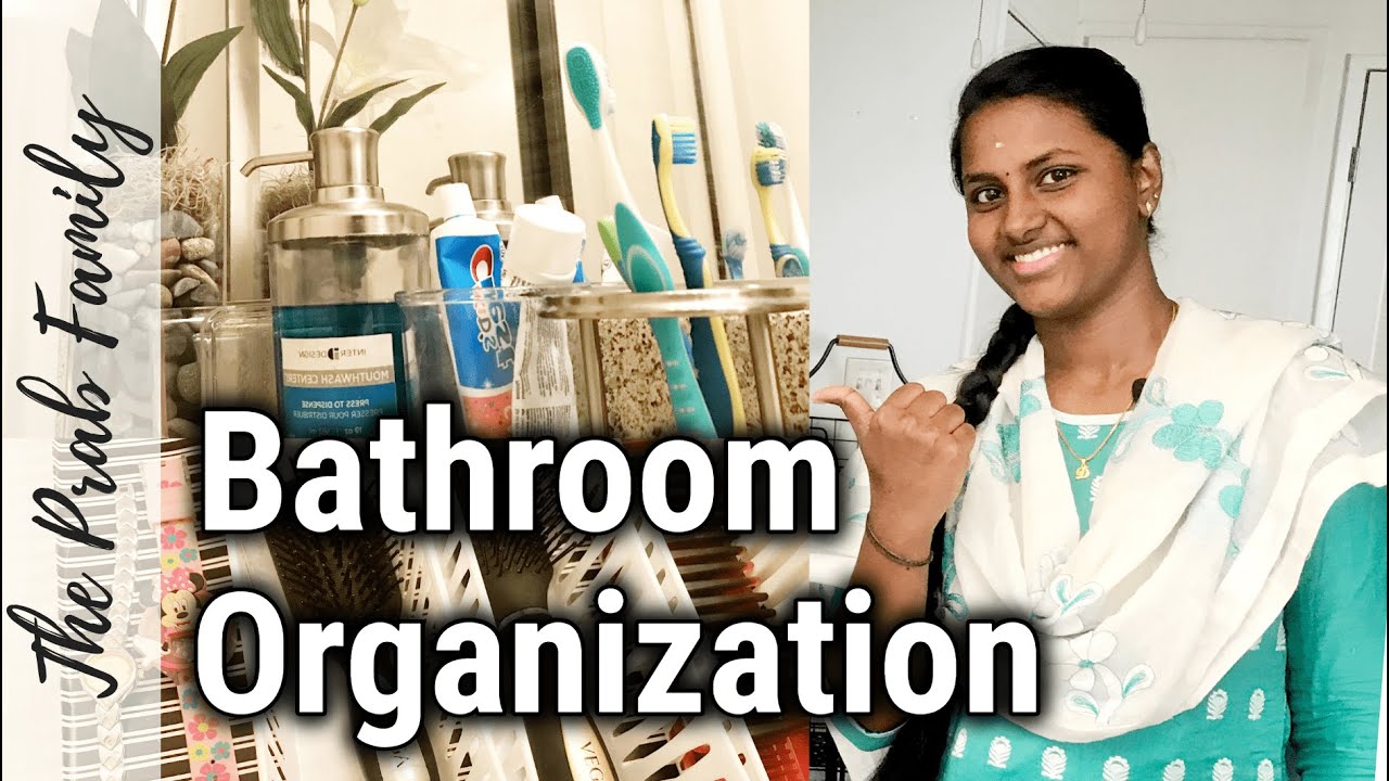Bathroom Organization!! and Storage Ideas in Tamil | USA Apartment ...