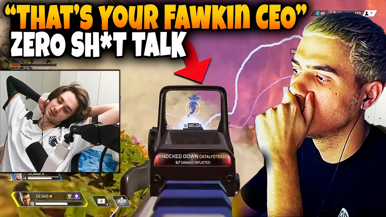 DZ Zero SH*T TALKS After DESTROYING APEX CEO & XSET In ALGS Scrims ...