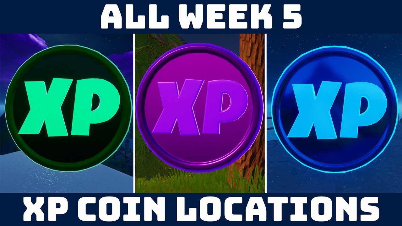 🔴FOUND ALL WEEK 5 XP COINS! 🔴 AQUAMAN UNLOCKED! [Fortnite Challenges ...