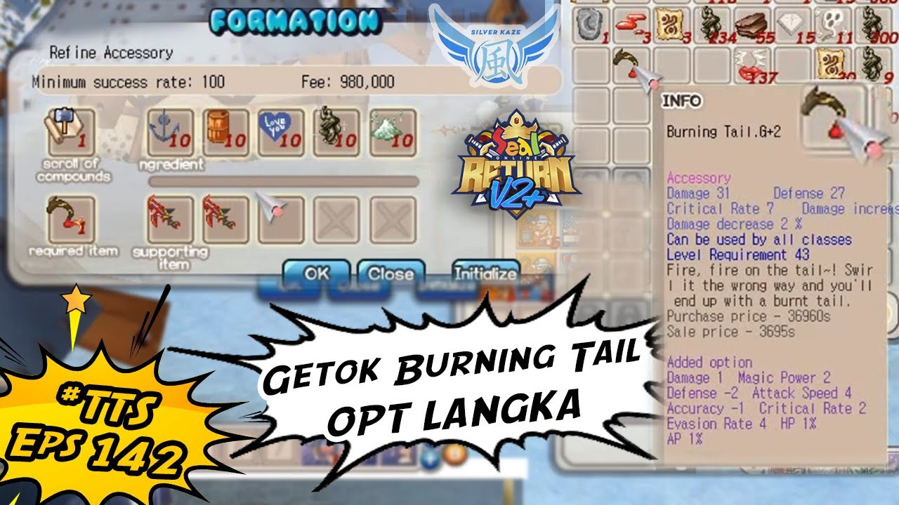 Getok Burning Tail Option Langka Refinement G5 ️ Seal Return V2 - TTS ...