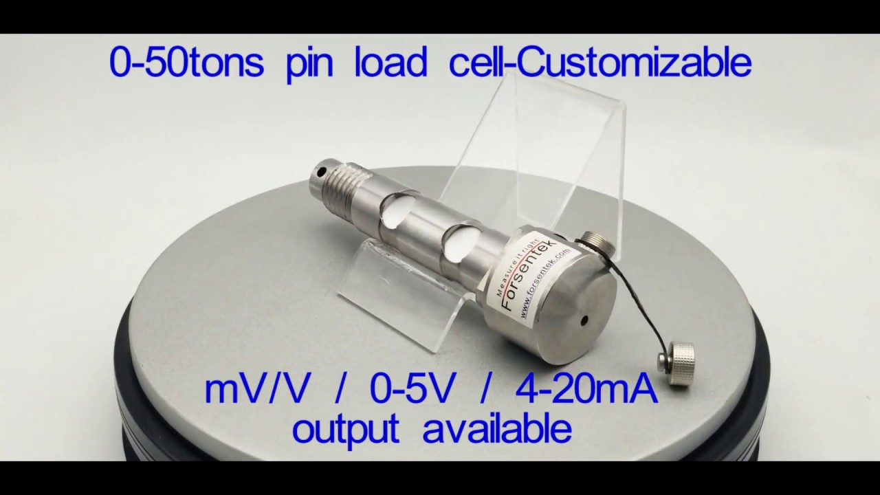 Custom load pin load cell 0-50 tons pin force sensor - YouTube