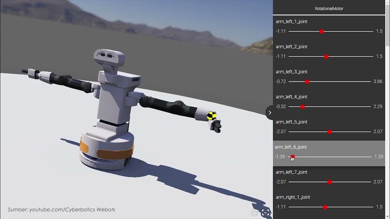 Tiago Waiters Robot With Webots Simulation Youtube