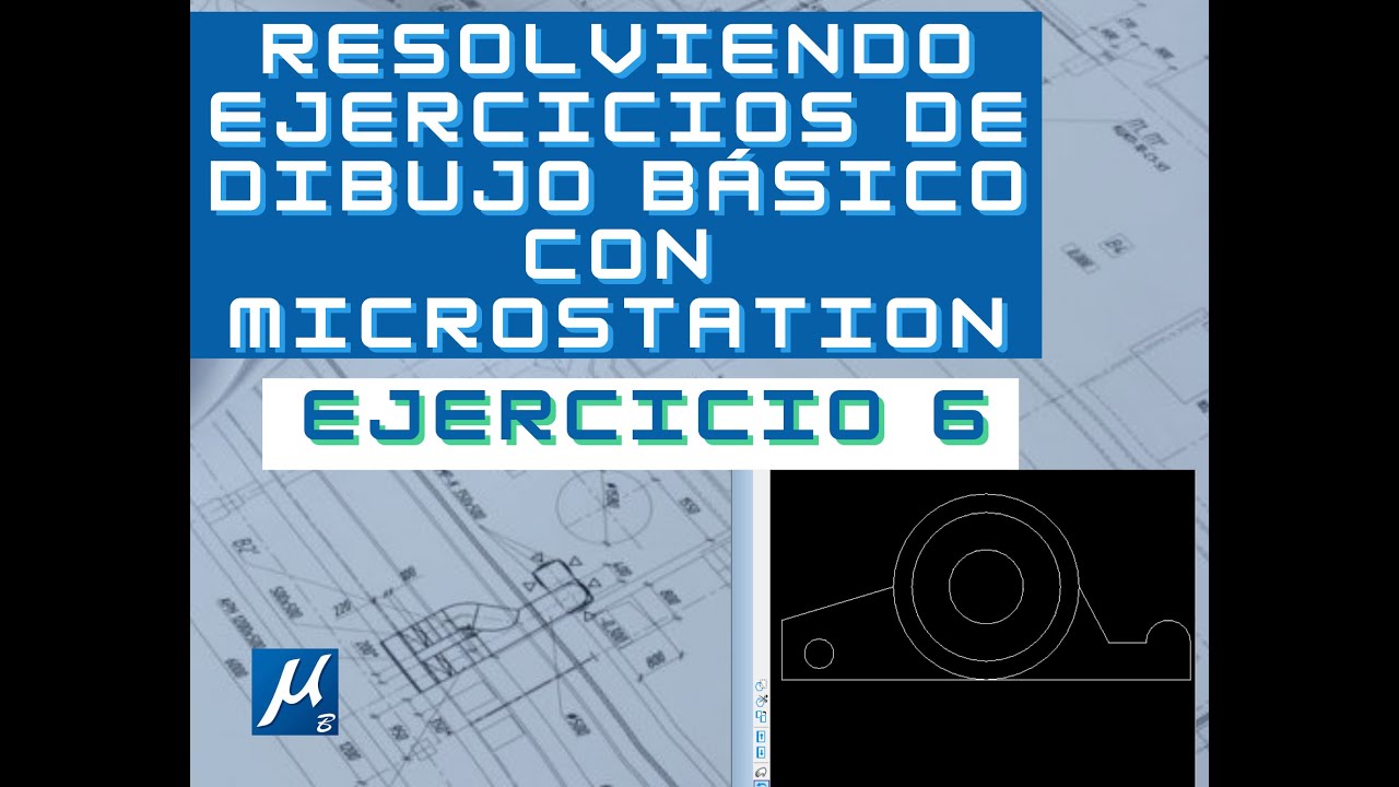 RESOLVIENDO EJERCICIOS DE DIBUJO BÁSICO CON MICROSTATION - EJ-6 - YouTube