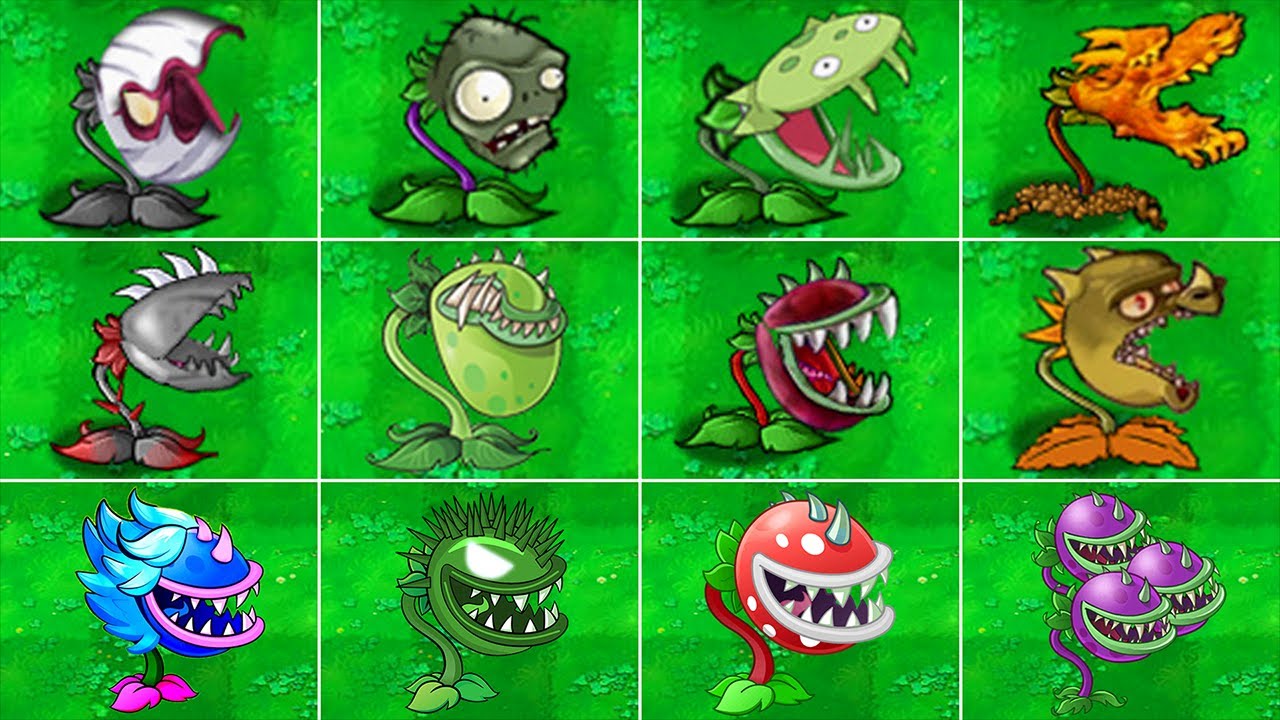 Plants vs Zombies Mod ALL CHOMPER vs ALL ZOMBOT - YouTube