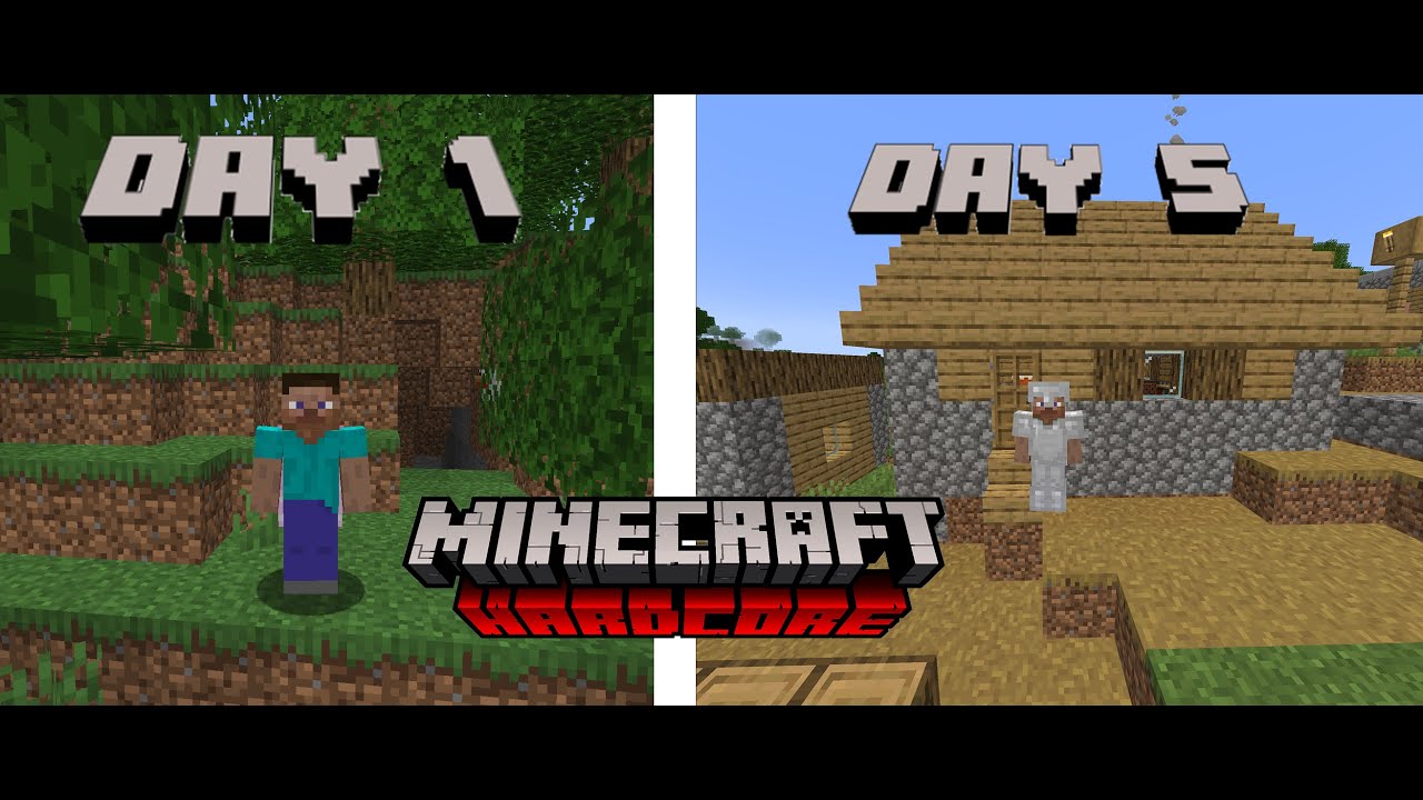 I survived 5 days in Minecraft Hardcore - YouTube