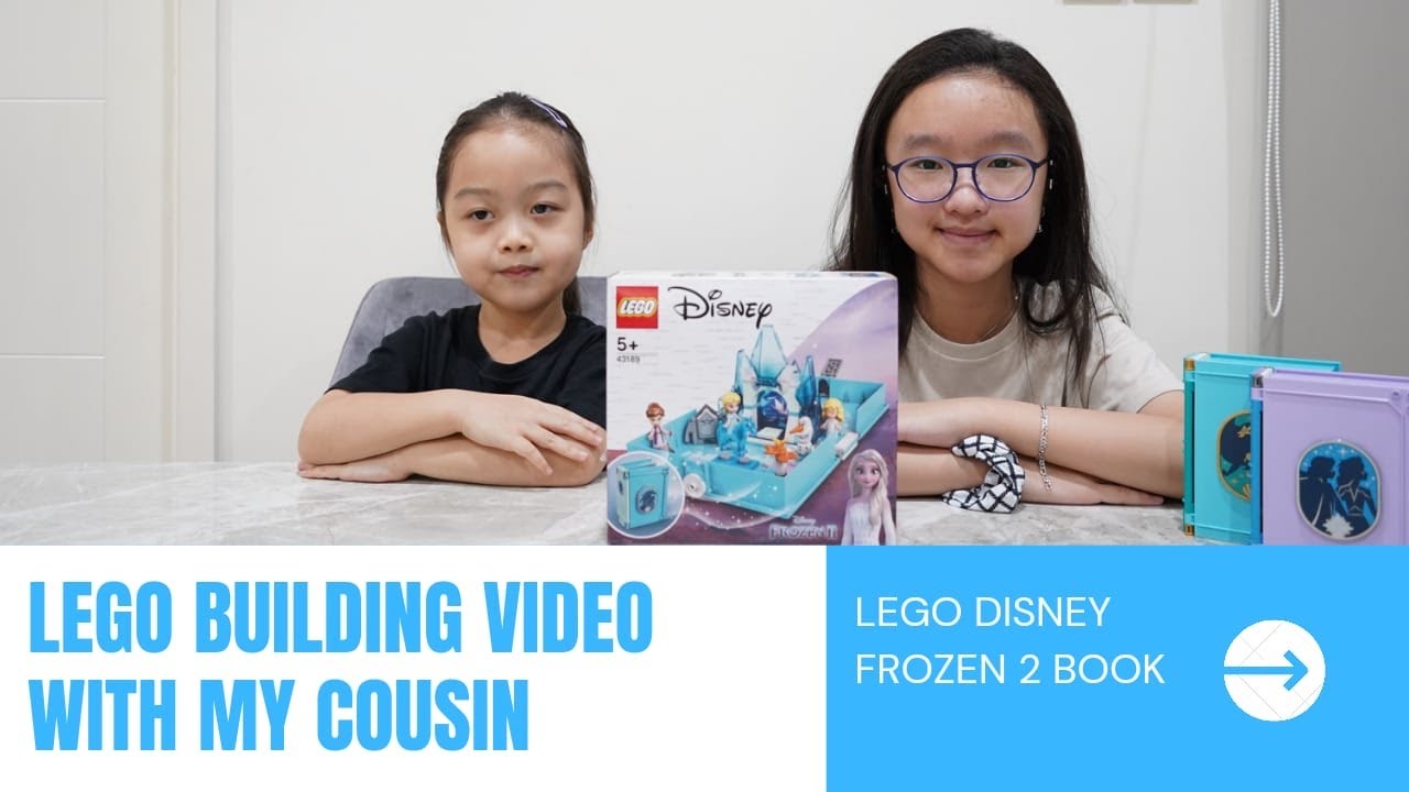 Building Lego Disney Frozen 2 Book with My Cousin - YouTube