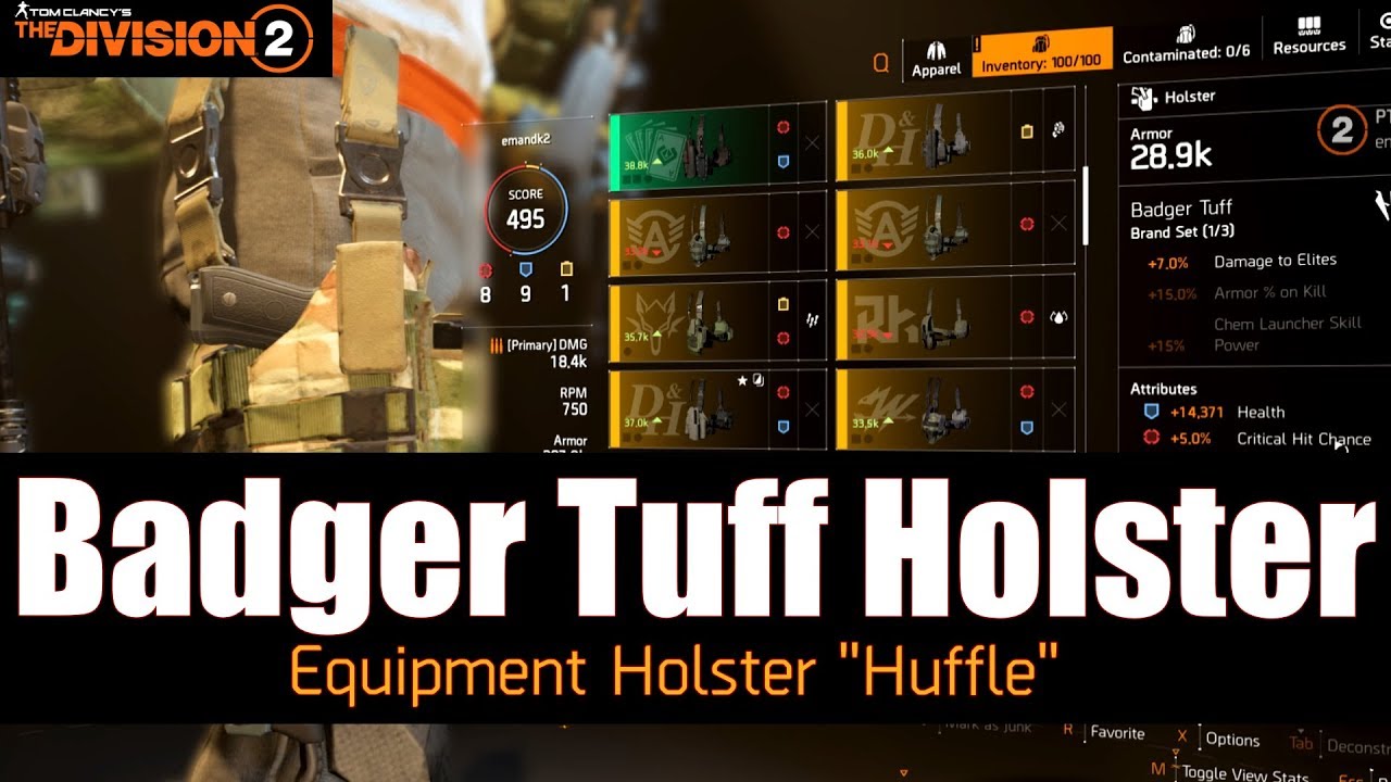 The Division 2 - Badger Tuff Holster - YouTube