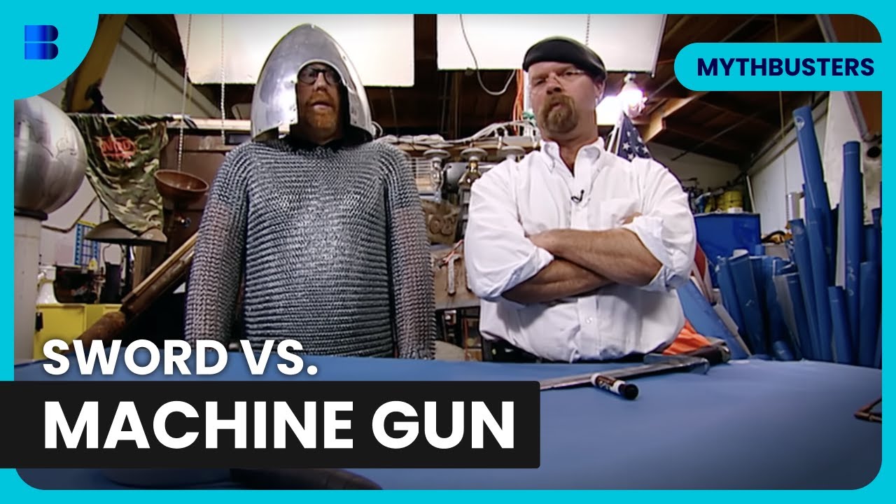 Can a Sword Cut Through a Machine Gun? - MythBusters - Science Doc ...