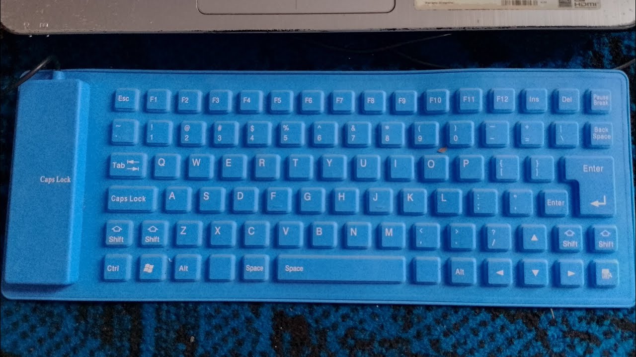 keyboard luar external USB FLEXIBLE karet USB KEYBOARD laptop komputer ...