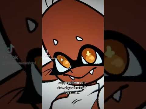 FIXING FRYE'S FOREHEAD 💜💛 #digitalart #splatoon #splatoon3 #nintendo ...