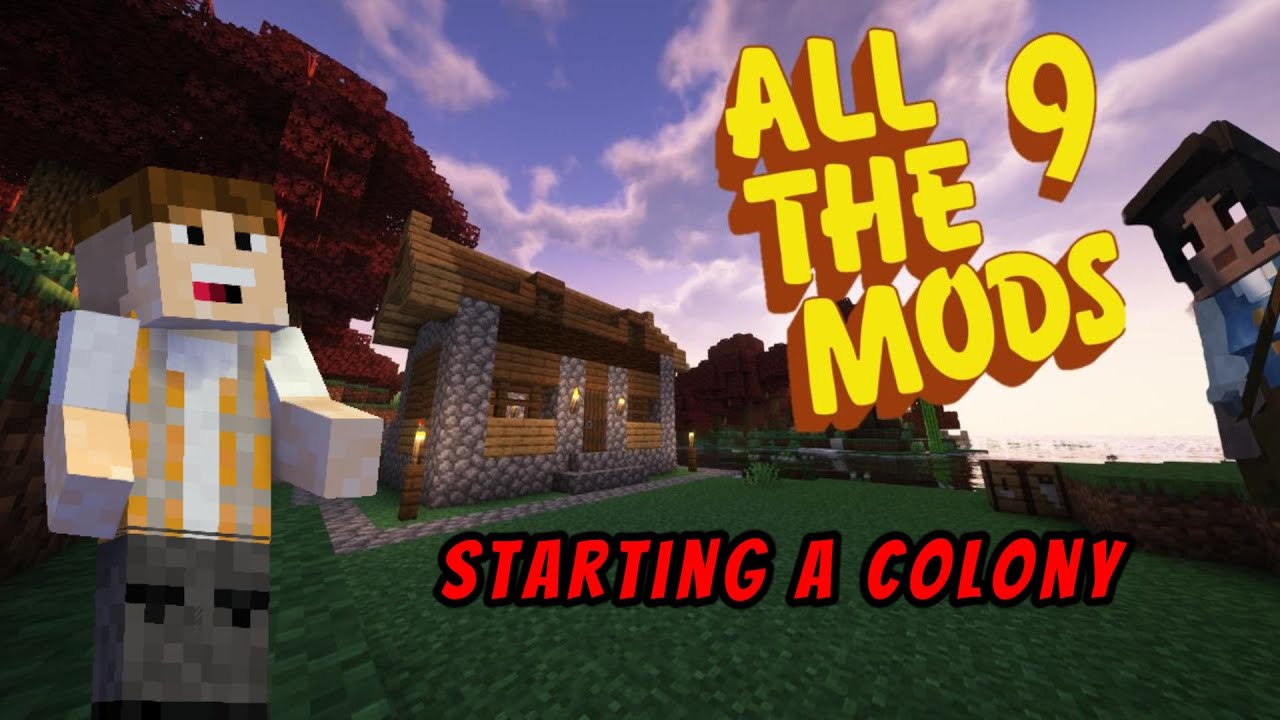 Minecraft All The Mods 9 - #4 Starting A Colony - YouTube