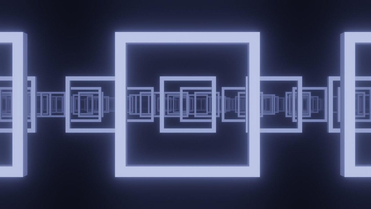 Square Gates Tunnel • Free Infinite Loop Motion Graphics - YouTube