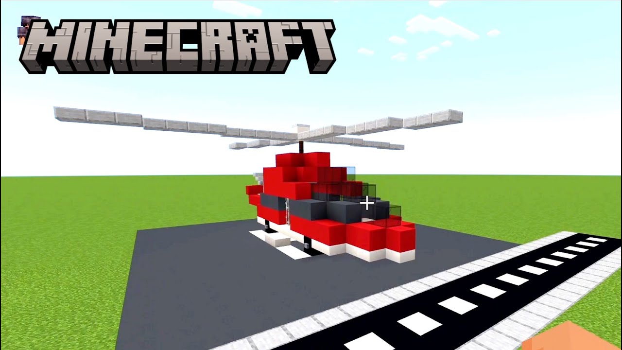 How to build a helicopter in Minecraft! - YouTube