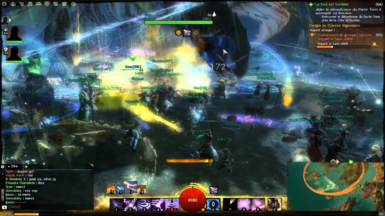 Guild Wars 2 | Combat contre le dragon Tequatl - YouTube