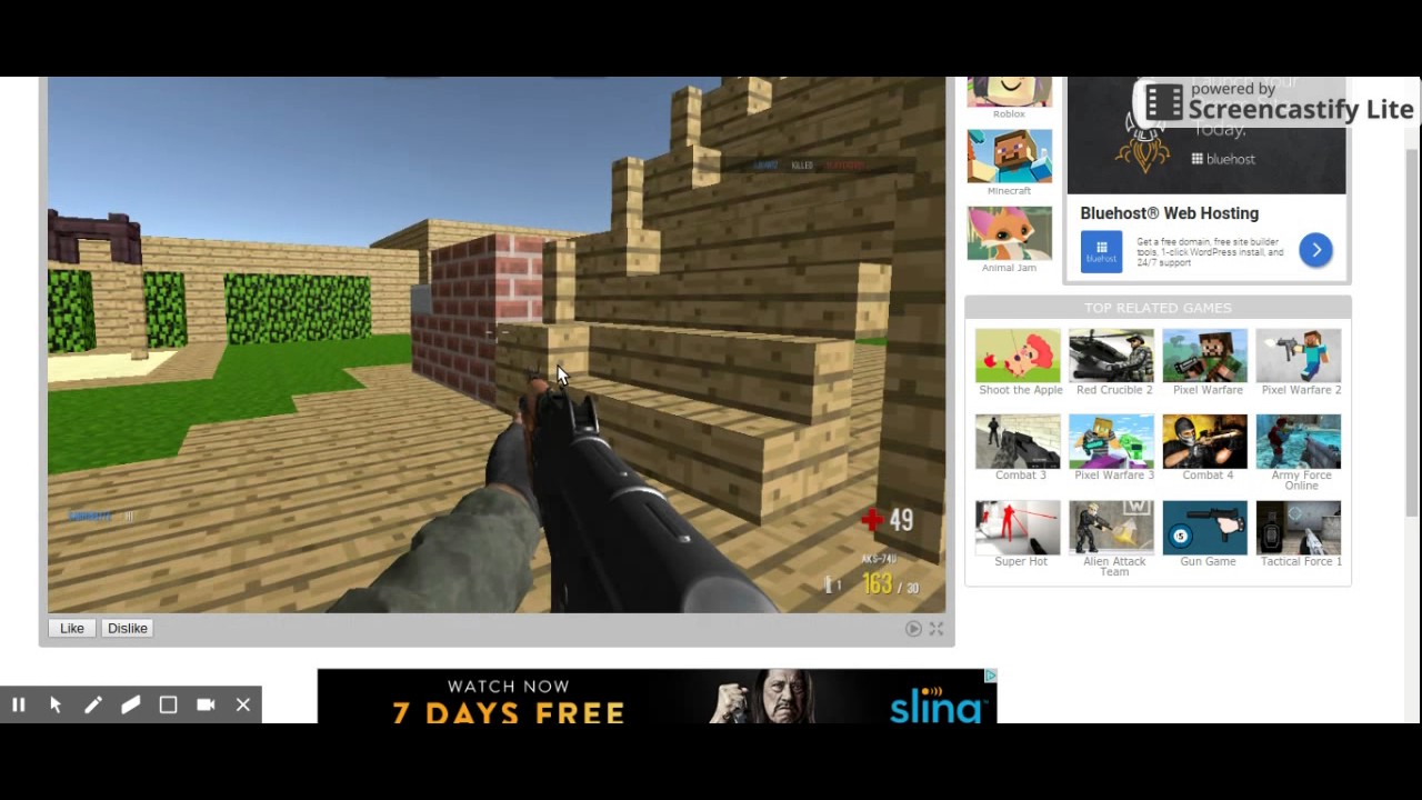 combat reloaded gameplay (gun game) - YouTube