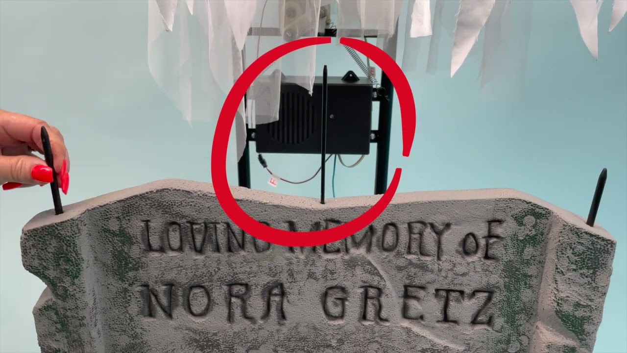 Tekky's Ghost Woman Over Tombstone™ instructional setup video - YouTube