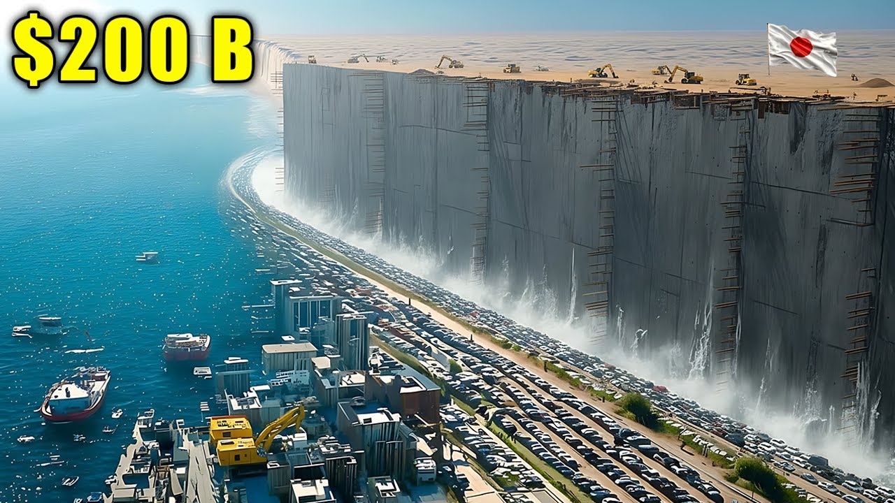 Japan's NEW $200 Billion 400 km Tsunami Great Wall Is MUST See - YouTube