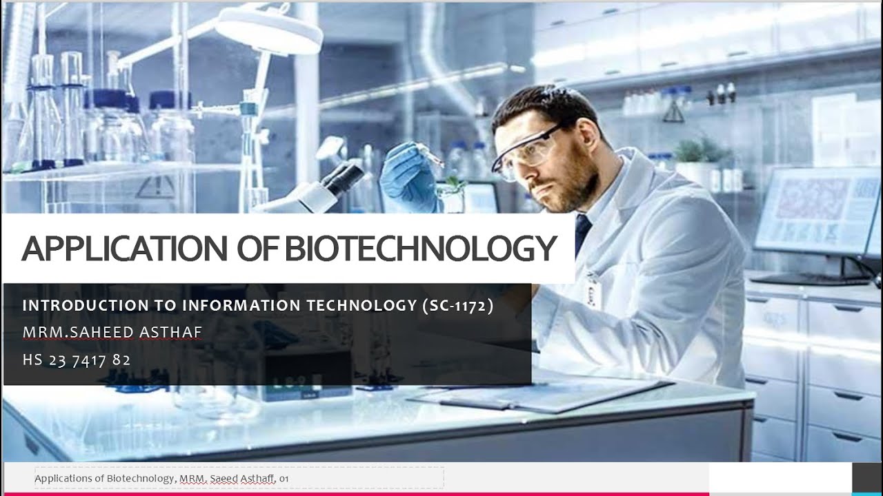 Application of Biotechnology - YouTube