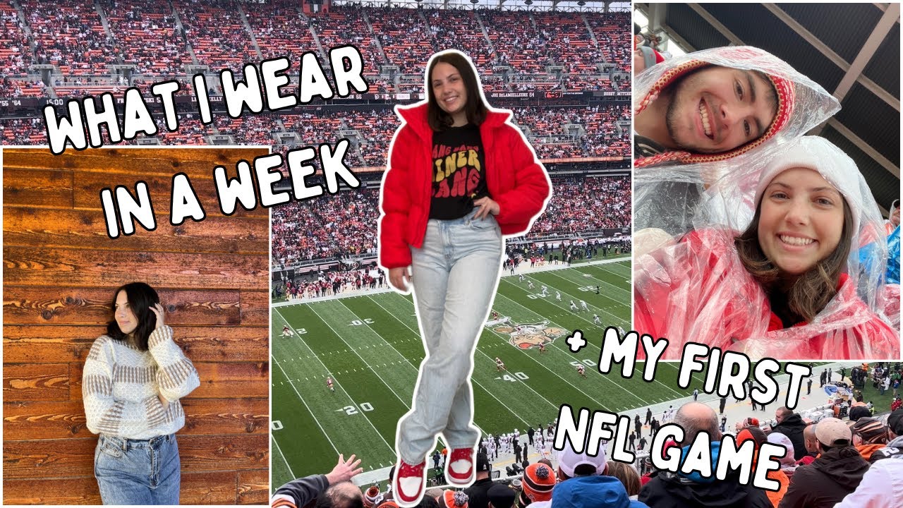 My First NFL Game + What I Wear In A Week! - YouTube