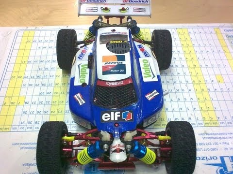 Kyosho Mini Inferno 4s 65C 3400kv motor 23T Pinion Speeds Runs Round2 ...