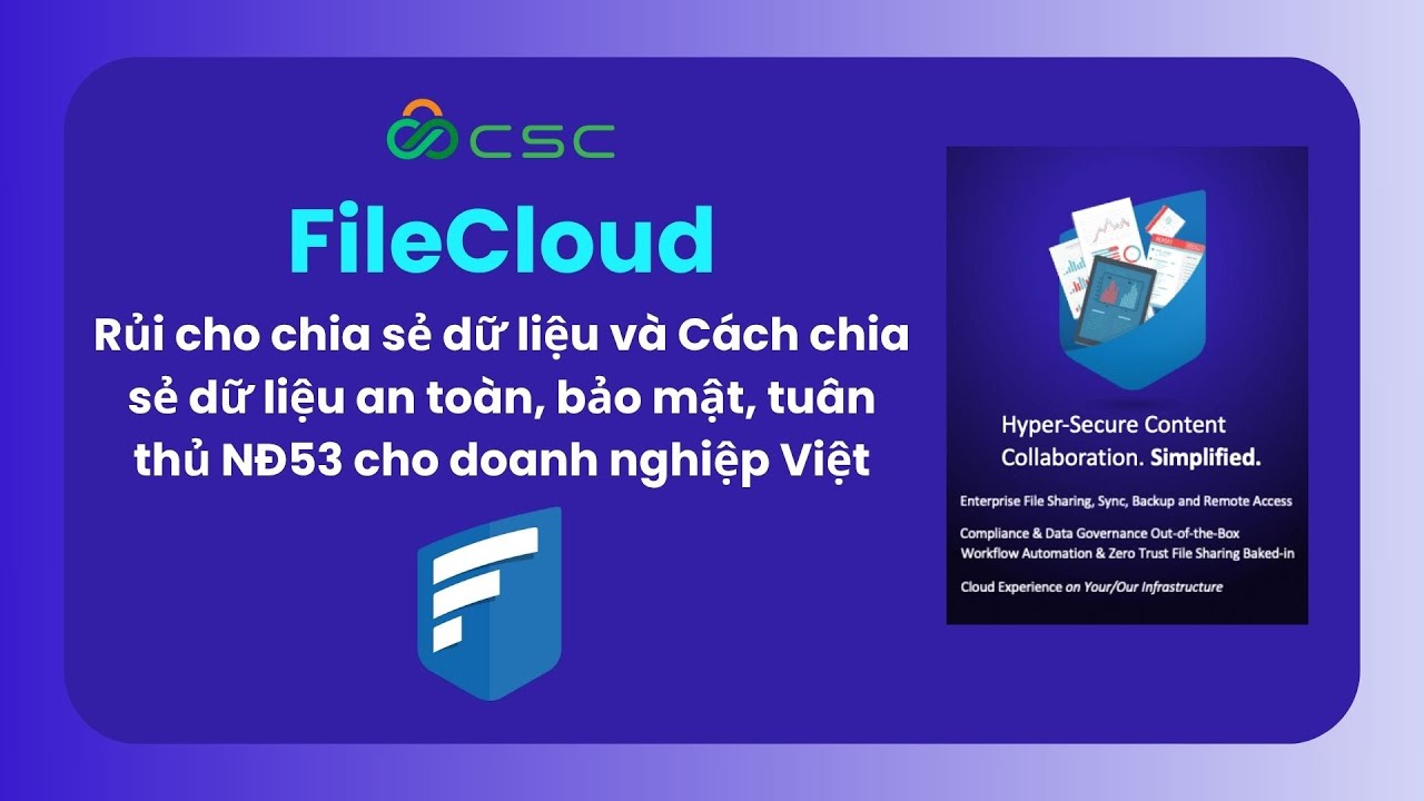 Webinar | FileCloud - Giải pháp chia sẻ File an toàn & tuân thủ cho doanh nghiệp Việt - YouTube