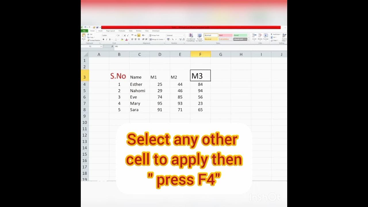 Tips for Ms-Excel : Repeat Action (F4), Spell Check (F7), & Autofill (Ctrl+D, Ctrl+R)|Made Easy ...
