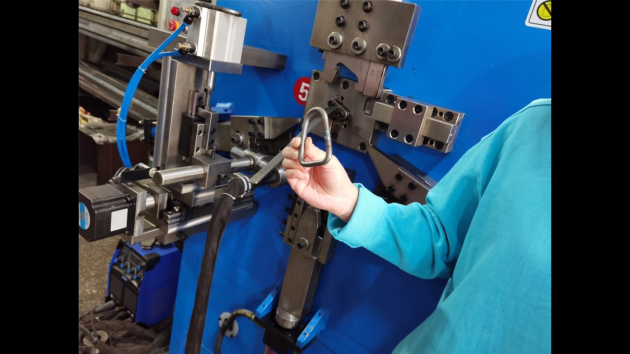 Automatic Triangle Buckle Making and Welding Machine Factory - YouTube