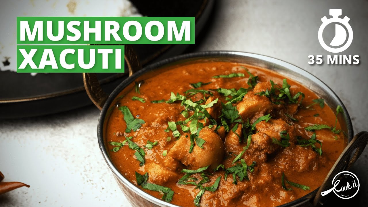 Mushroom Xacuti Recipe | Authentic Mushroom Shagoti | Goan Cuisine ...