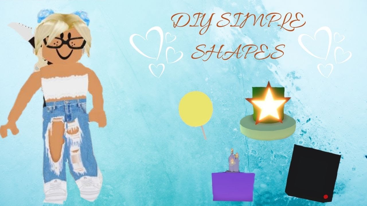 DIY Simple Shapes! Adopt me DIYS! - YouTube