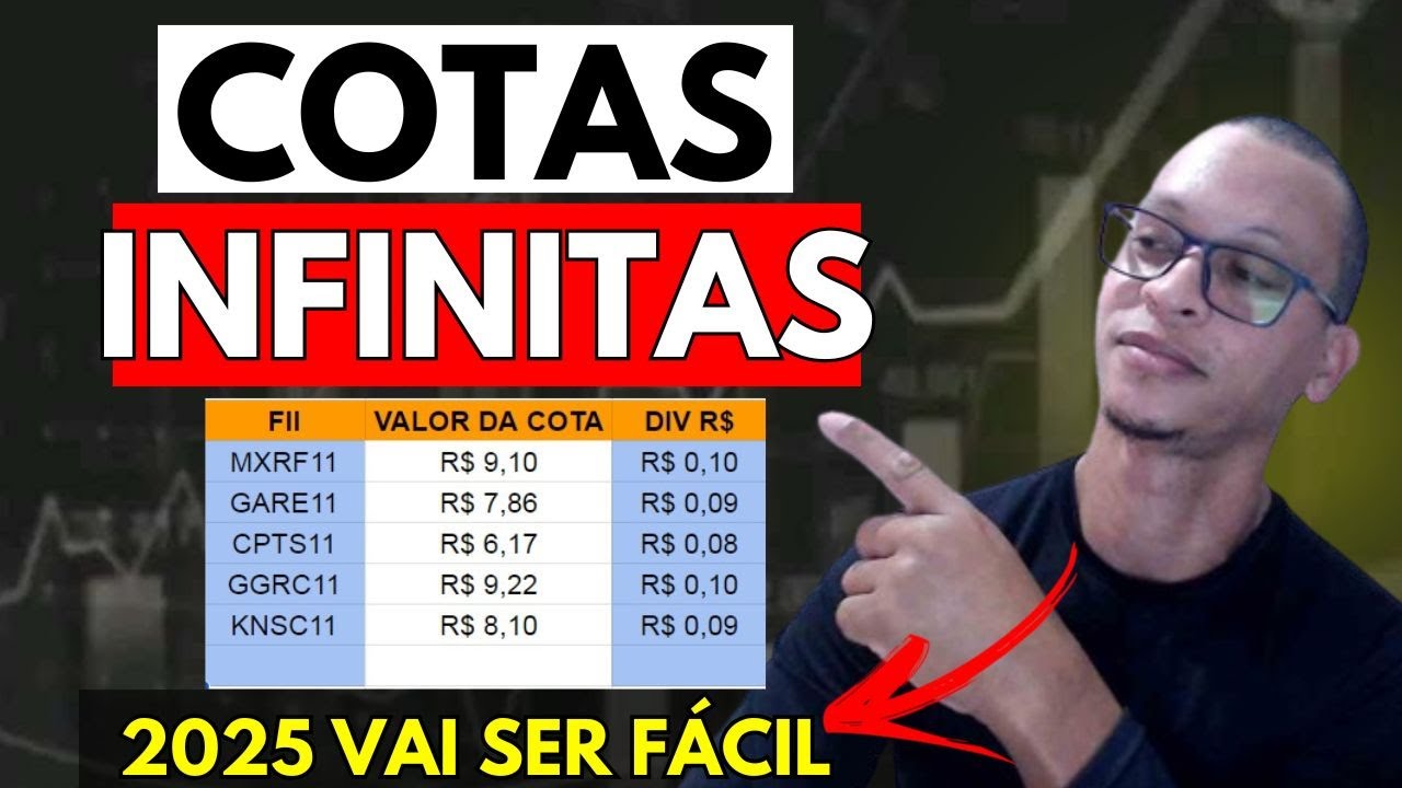 Como gerar COTAS INFINITAS com FIIs baratos de base 10 em 2025 - YouTube