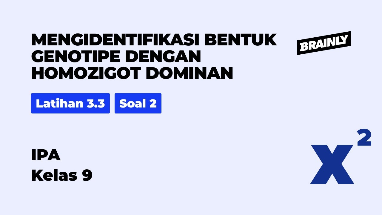 Individu yang mempunyai genotipe homozigot dominan adalah | IPA Terpadu ...