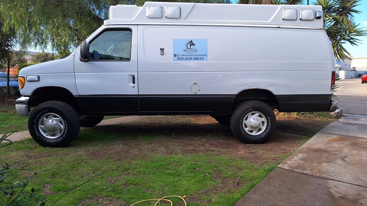 Lifted Ford E350 Turbodiesel econoline van for sale in San Diego. - YouTube