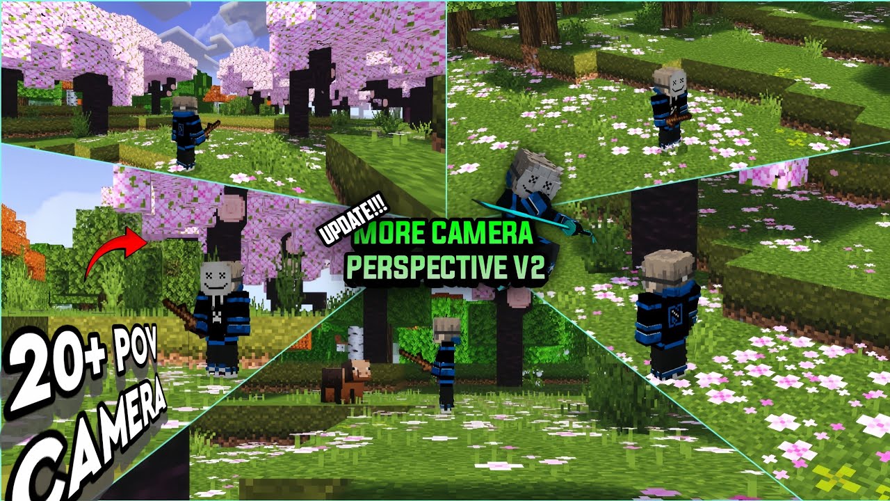 Add-on More Camera Perspective V2 Untuk MCPE 1.20.51 - YouTube