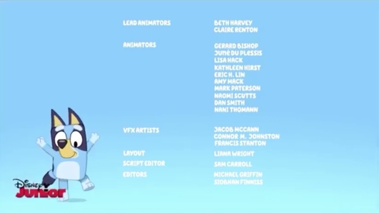 Bluey Taxi Credits | @LandisAnimations - YouTube
