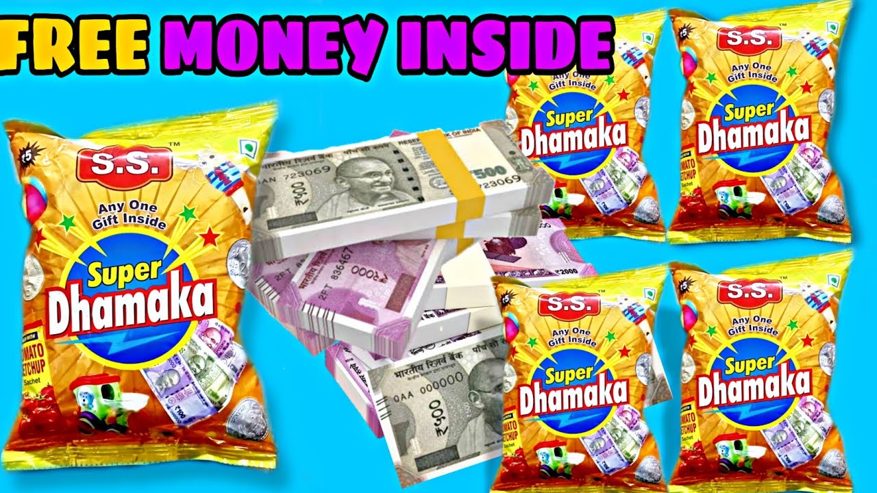 OMG 10**** Money inside Super Dhamaka snack | Free Gifts and Money ...