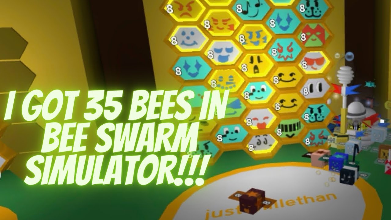 I GOT 35 BEES IN ROBLOX BEE SWARM SIMULATOR!!! - YouTube