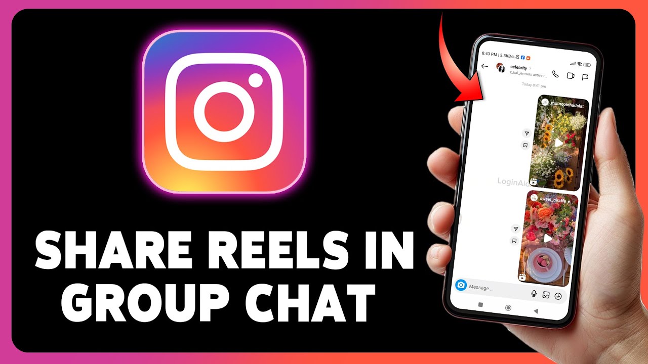 How To Share Reel In Instagram Group Chat 2024 | Send Reels To Group In ...