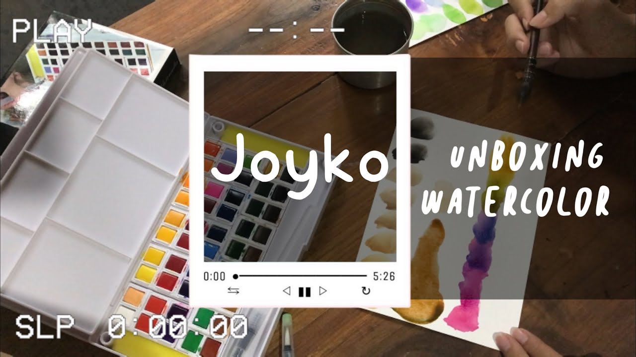 Unboxing Watercolor Cat Air Joyko WC-2003 48 Colors Warna - YouTube