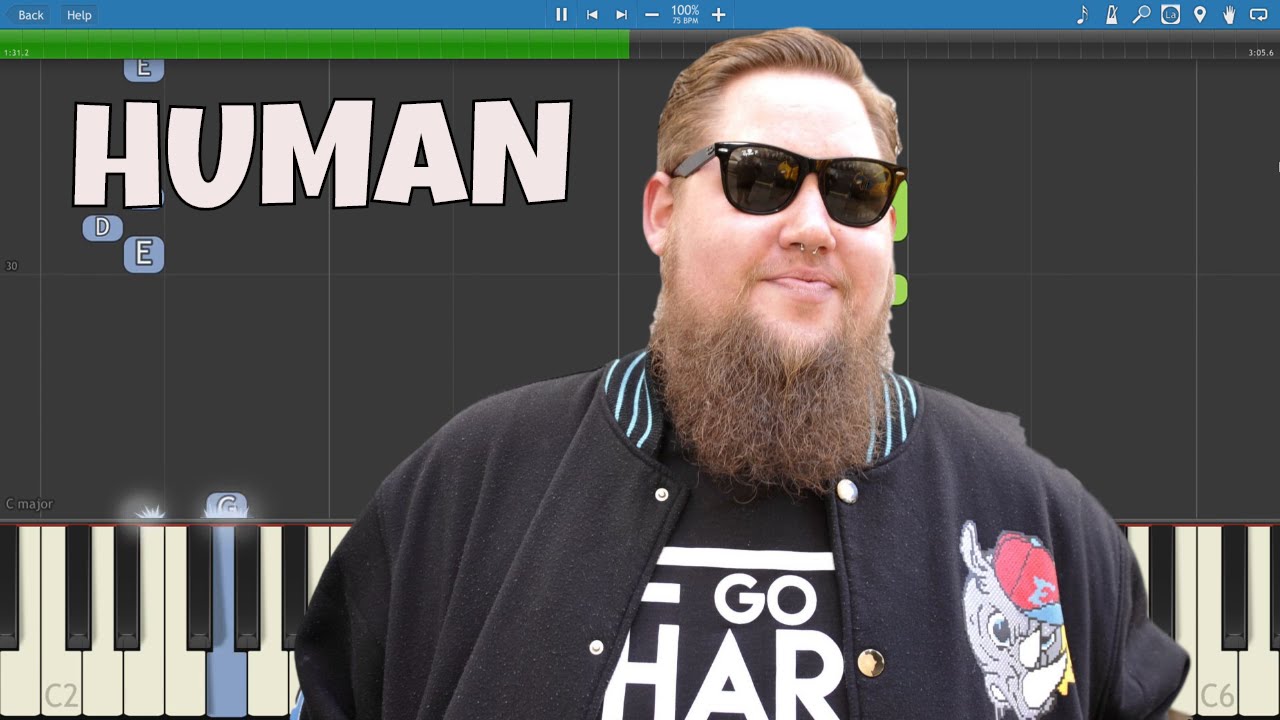 Rag 'n' Bone Man - Human - Piano Tutorial - How to play Human ...