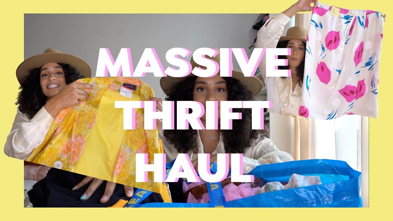 MY BEST THRIFT HAUL YET | thrifting for summer + fall 2021 - YouTube