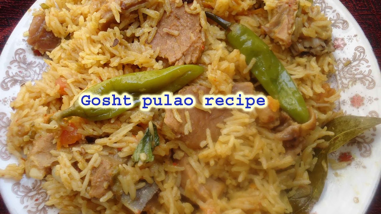 Gosht pulao recipe in hindi english - YouTube