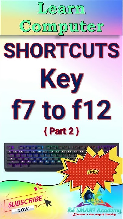 🔥 Function keys Of Computer || shortcut keys f7 to f12 || #Shorts #trending #viral #short # ...