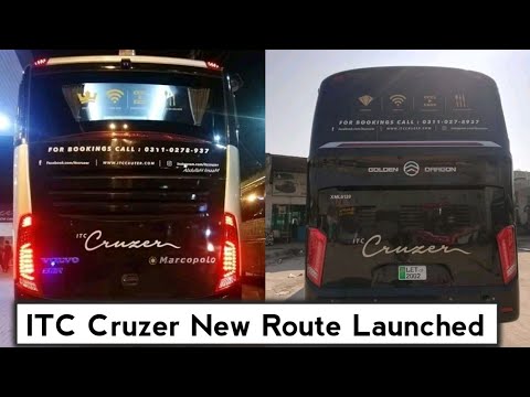 Itc Cruzer Bus Service New Route Launched | Volvo and Dragon Buses @pak ...