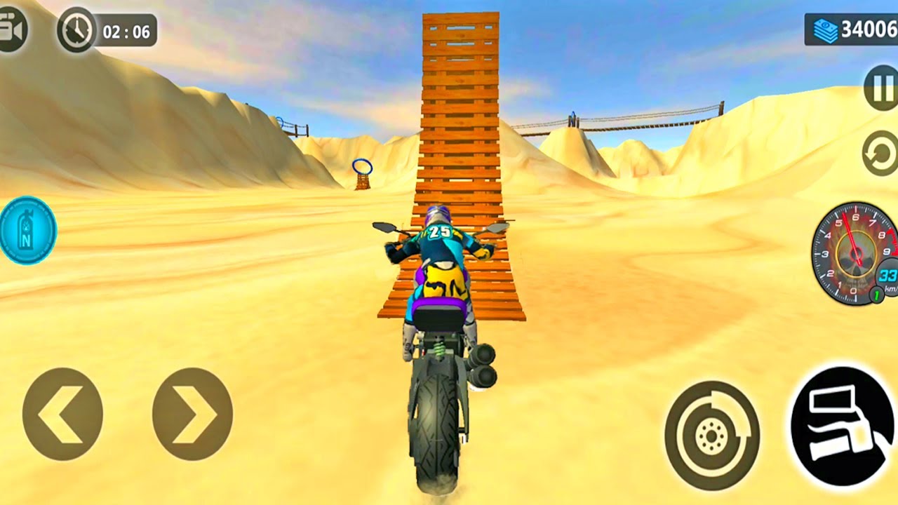Mountain Climb Beach Bike Stunt Racing Game | Beach Bike Driving Game ...