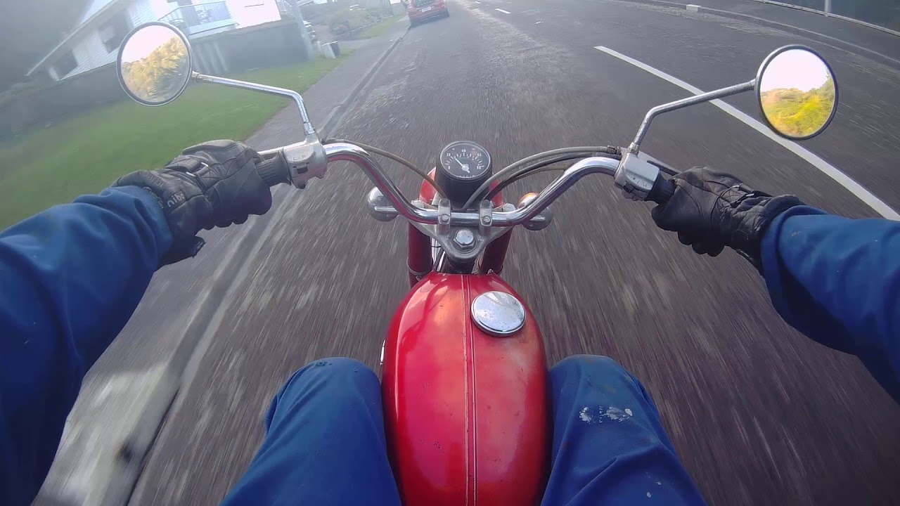 Bringing my old '72 Honda CB100 back to life - a short spin round the ...