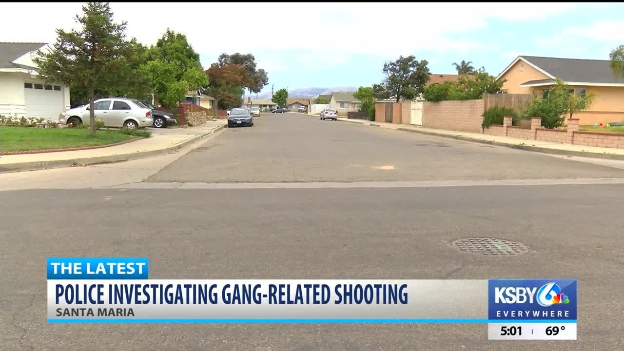 Santa Maria police investigating gang-related shooting - YouTube